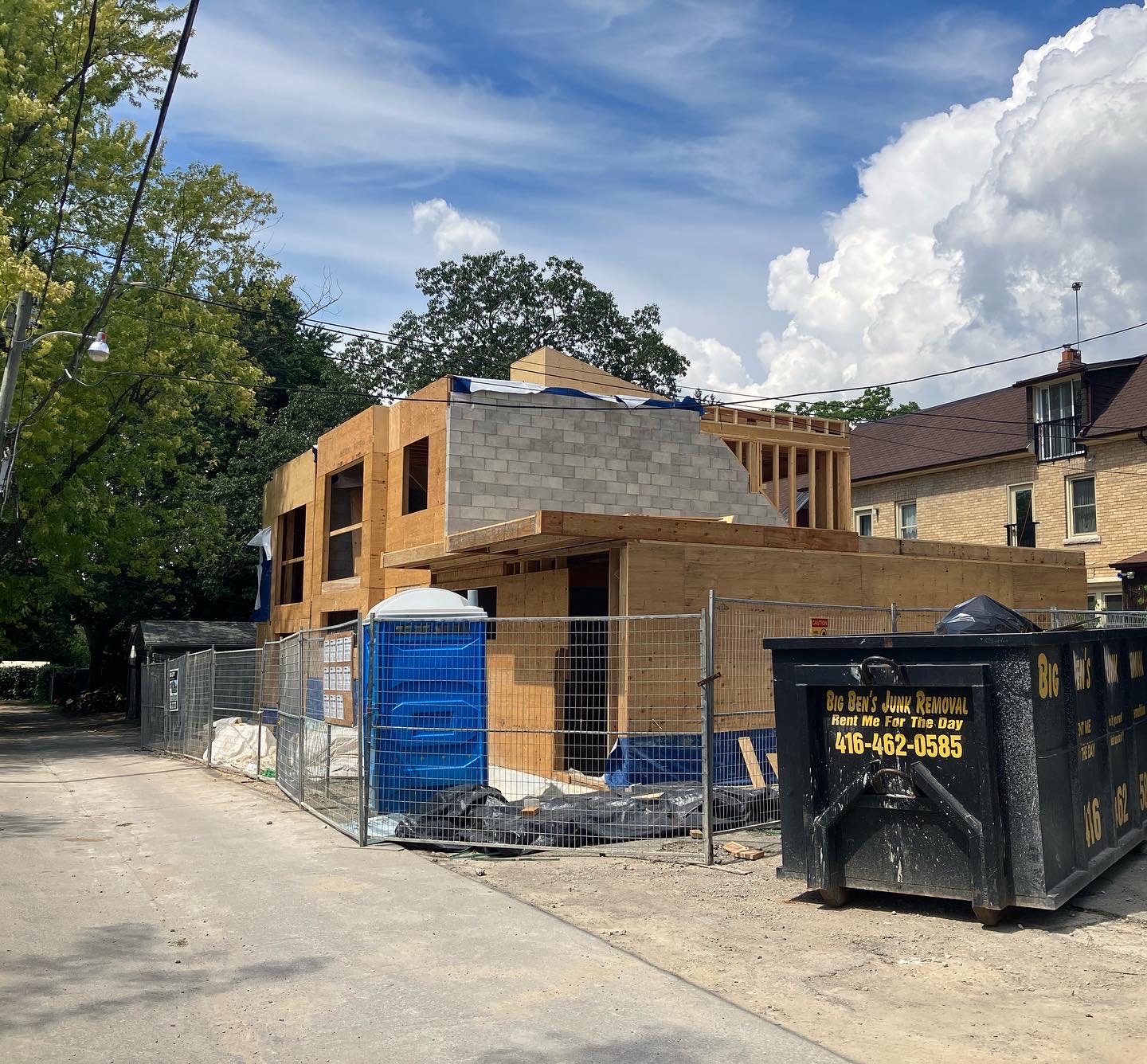 Lanescape building modern laneway house “tri-plex” in the east side ...